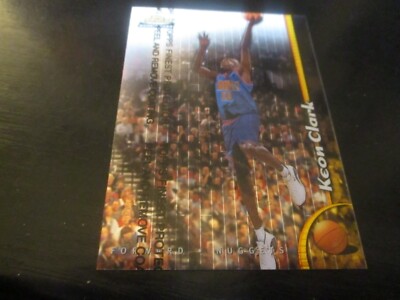 keon clark (denver nuggets - forward) 1998/99 topps finest ROOKIE card ...