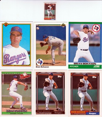 20 different BRIAN BOHANON cards lot 2 RC 1990 - 2002 Rangers Mets ...