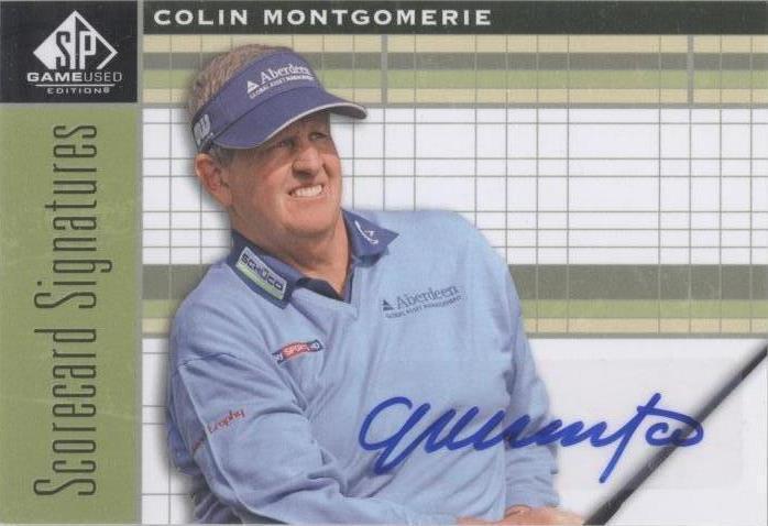 2012 SP Game Used Edition - Scorecard Signatures Colin Montgomerie #SS ...