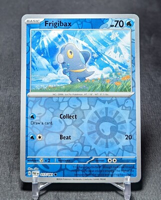 Frigibax Common Reverse Holo Water 2024 PALDEAN FATES Pokemon TCG Card ...