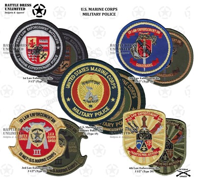 Military Police 1st 2nd 3rd 4th Law Enforcement Battalion Patches MP ...