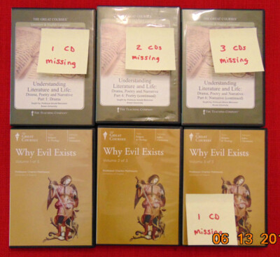 Lot Teaching Company Great Courses MIXED Incomplete Mix Topics School ...