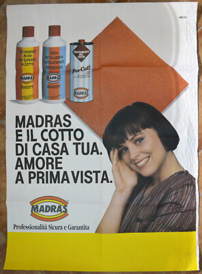 Poster Advertising Original Madras Years 80 | eBay