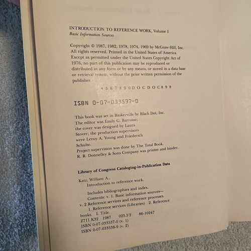 Special Education Law Rothstein 1990 & Introduction To Reference Work KaTZ 1987 | eBay