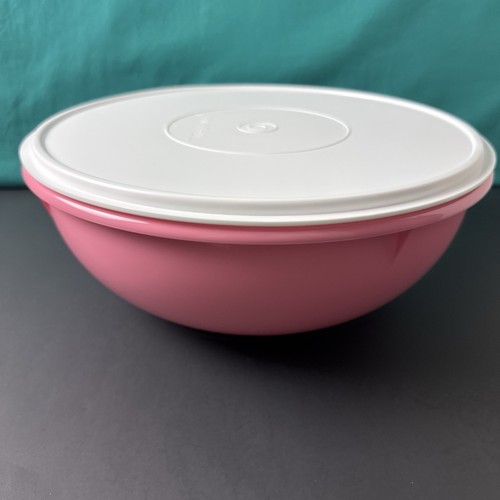 Tupperware Fix n mix Bowl 26 Cup Vintage Collection Pink Cake Bowl New ...