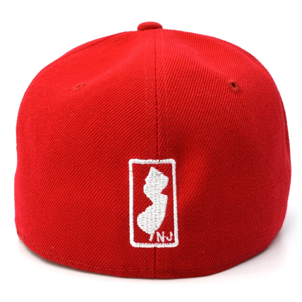 NJ 3D Fitted Embroidery Map Hat Size S M L XL 2XL New Jersey Baseball ...