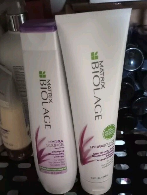 Matrix Biolage Hydrasource Shampoo & Conditioner Balm Set for Dry Hair ...