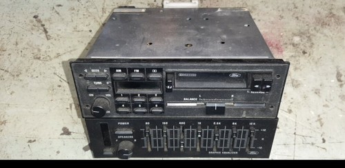 91-92 Ford Mustang OEM Radio & Graphic Equalizer Dolby Cassette Premium ...