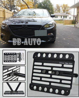 For 14-16 Mazda Mazda3 Front Tow Hook License Plate Mount Relocator ...