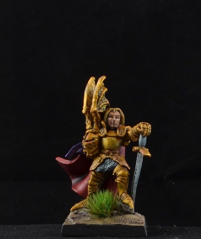 Painted Lord Stronghart from Reaper Miniatures D&D red heraldic knight ...