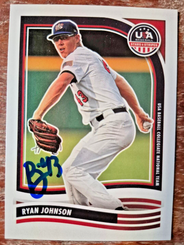 RYAN JOHNSON signed auto autographed 2024 Panini USA Stars & Stripes ...