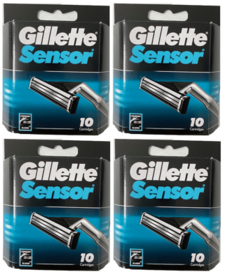 Gillette Sensor Razor Blades - 40 Cartridges | eBay