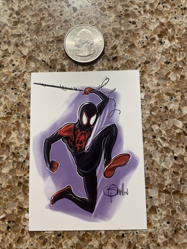Miles Morales Spider-Man Advertisement Card by Patrick Scullin 4”x2.5 ...