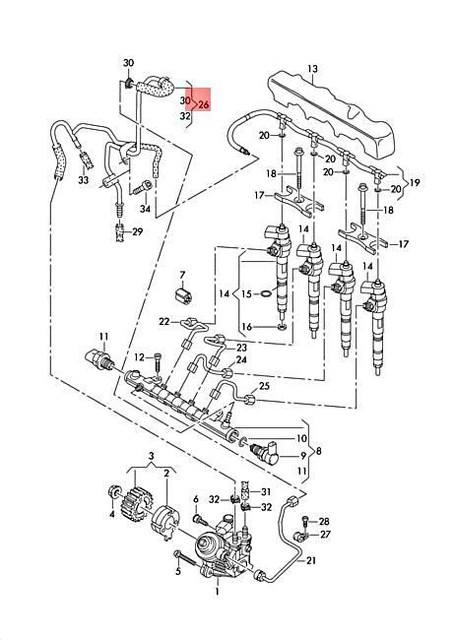 Genuine Audi Fuel Line 04L-201-360-M for sale online | eBay