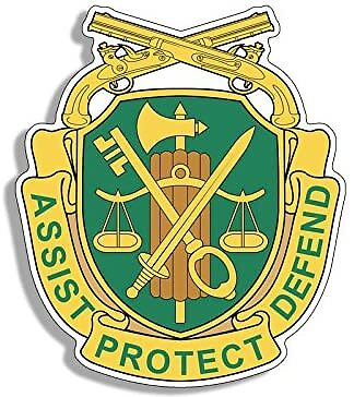 4 inch US Military Police Crest Shaped Sticker (logo car decal mp) Army ...