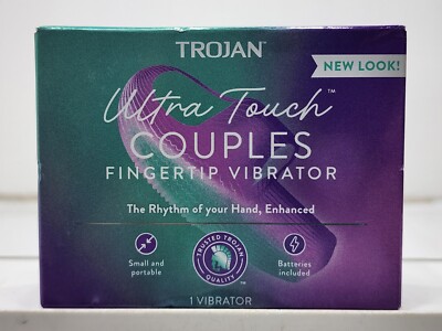 Trojan Ultra Touch Couples Fingertip Vibrator 2 in 1 w/Batteries NEW ...
