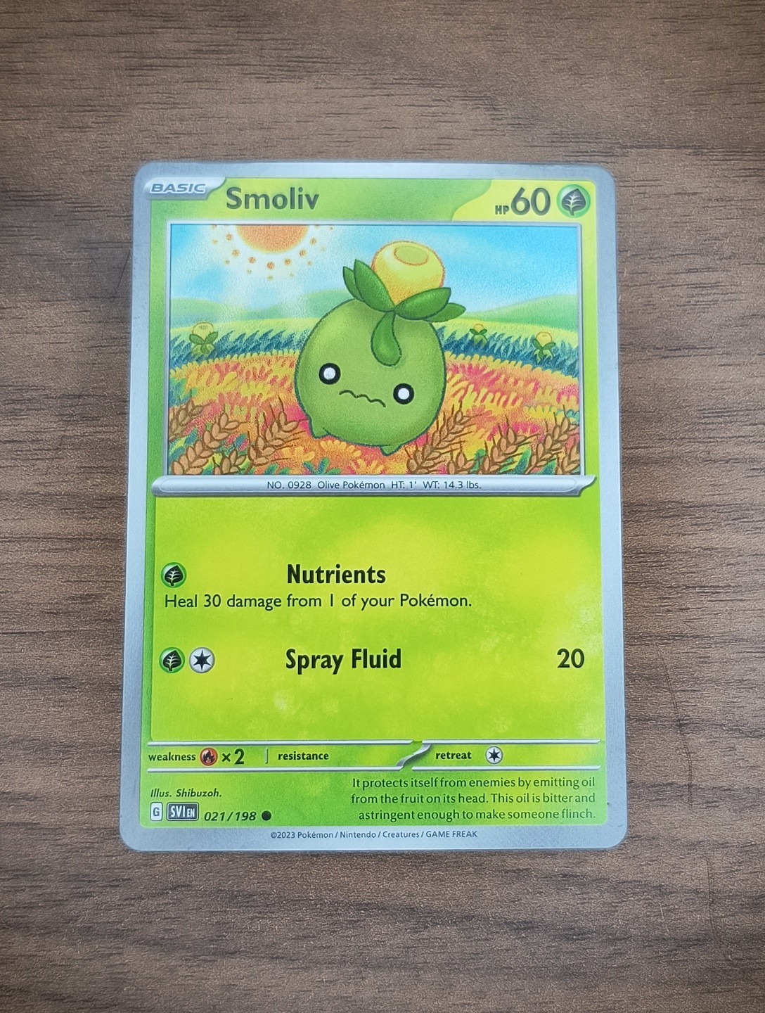 Smoliv 021/198 SV01: Scarlet & Violet Base Set Regular for sale online ...