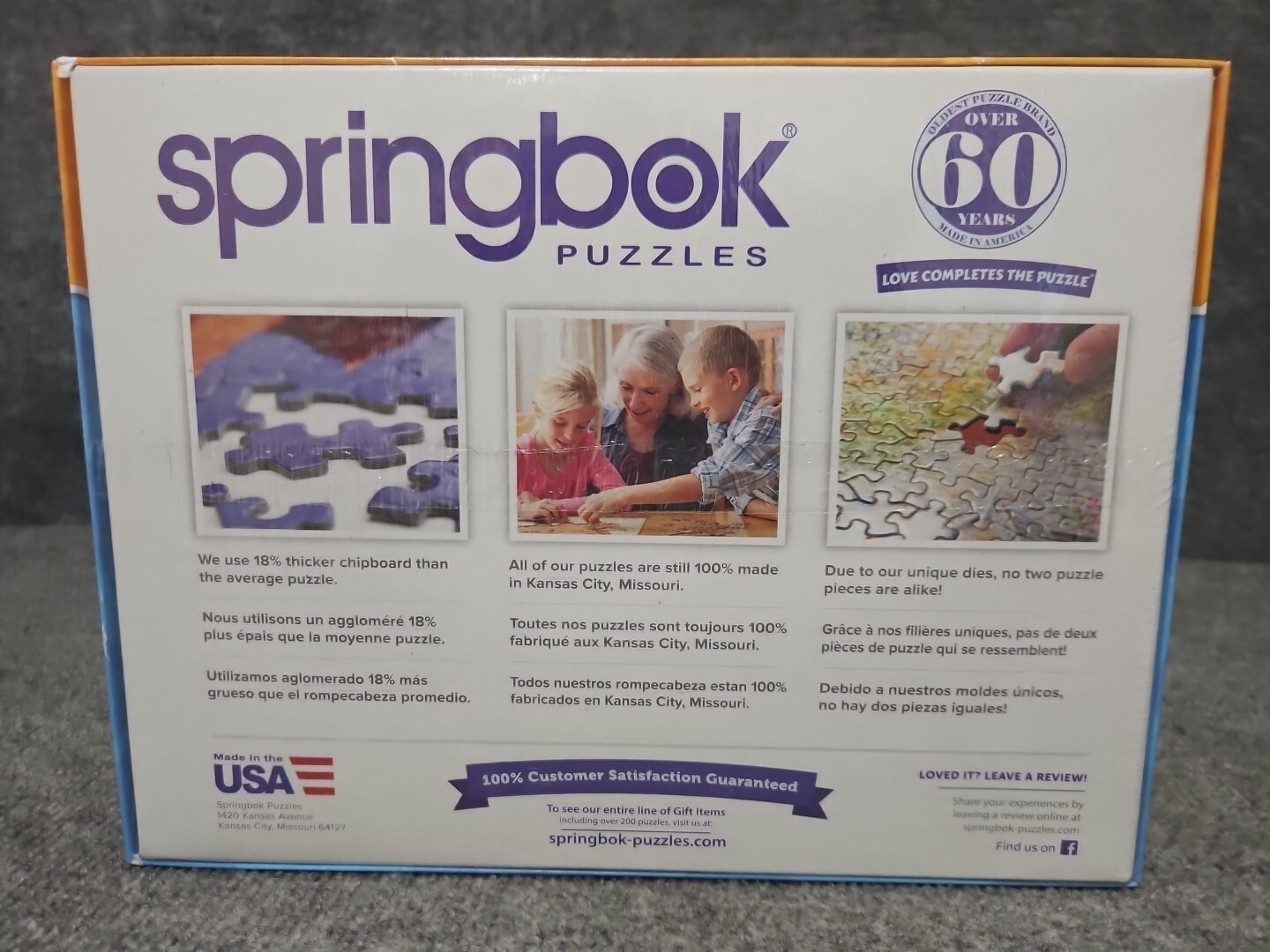 Springbok Round Jigsaw Puzzle 500pcs- CARBONATED COLORS Soda Gradient ...