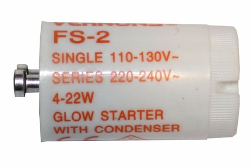 Fluorescent Light Starter - Vernons FS-2 4-22W Flu Tube Starter FS2 ...