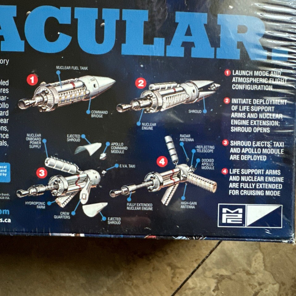 MPC Pilgrim Observer Space Station Model Kit 1/100 Scale 9001 SEALED ...