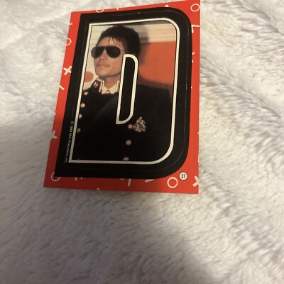 1984 Michel Jackson Letter D Mjj Productions Inc Brand New Condition | eBay