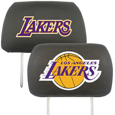 New 2PC NBA Los Angeles Lakers Car Truck Suv Van Head Rest Covers Set ...