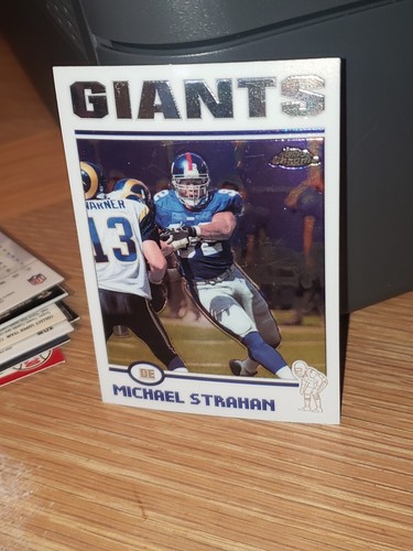 Michael Strahan 2004 Topps Chrome #64 New York Giants Football Card | eBay