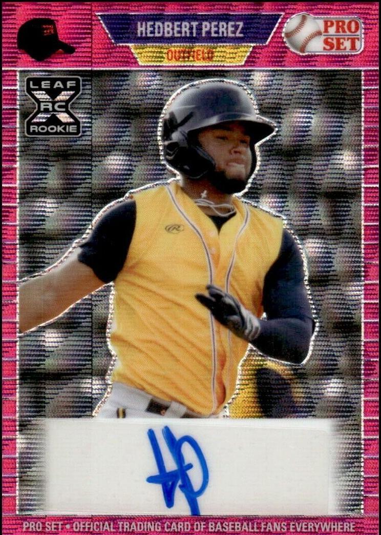 2021 Leaf Pro Set Metal - 1989 Pro Set Autographs Hedbert Perez #PA-HP1 ...