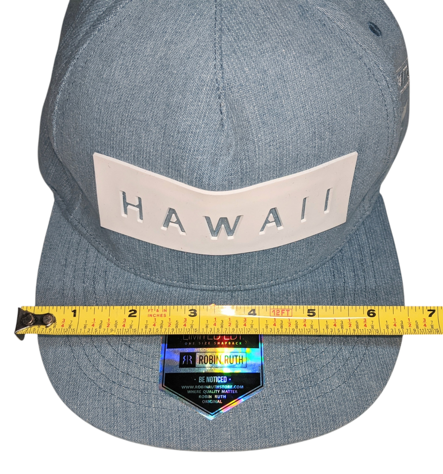 Robin Ruth HAWAII SnapBack Limited Edition Cap Hat Light Blue Spell Out ...