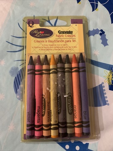 Vintage Crayola Fabric Crayons - 8 Pack Prym Quilting DRITZ | eBay