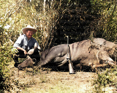 Ernest Hemingway Hunting 8x10 RARE COLOR Photo 605 REMASTERED | eBay