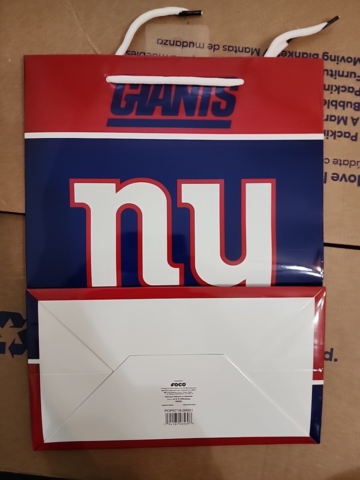 NFL Gift Bag 13" x 9.5" X 5.5" - New York Giants | eBay