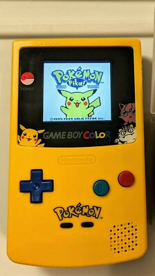 Gameboy Color IPS Backlit Pokemon Pikachu Edition 3x Audio Amp Mod GBC ...