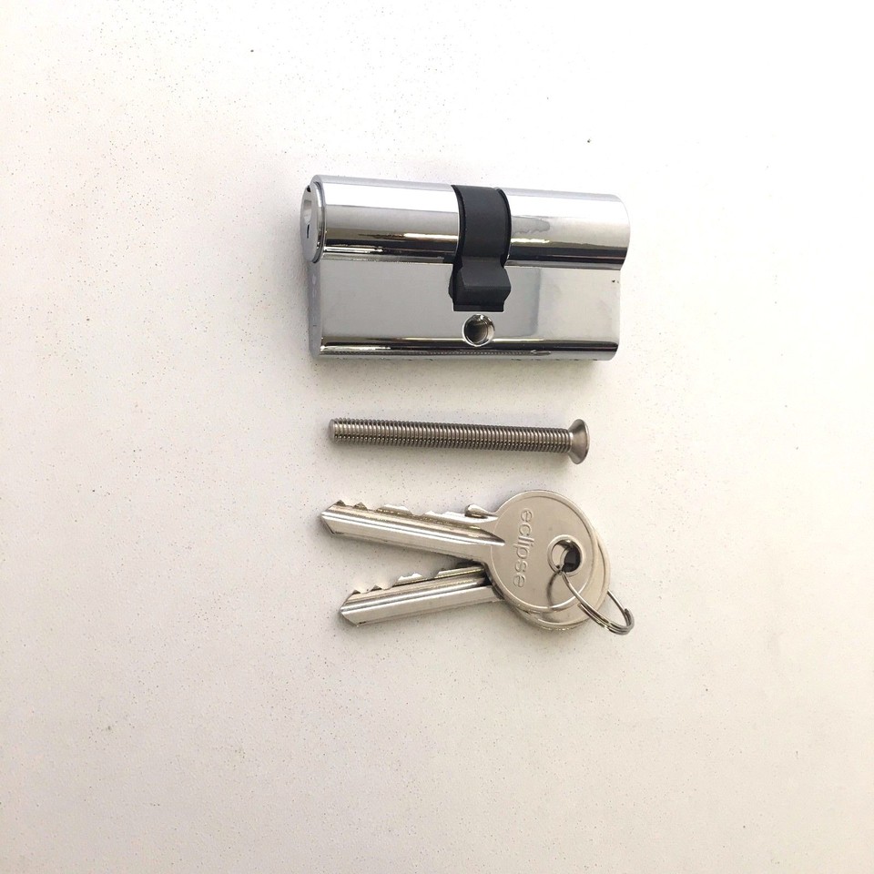 Eclipse Satin EURO Profile Cylinder inc 3 Keys Upvc Aluminium Door Lock ...