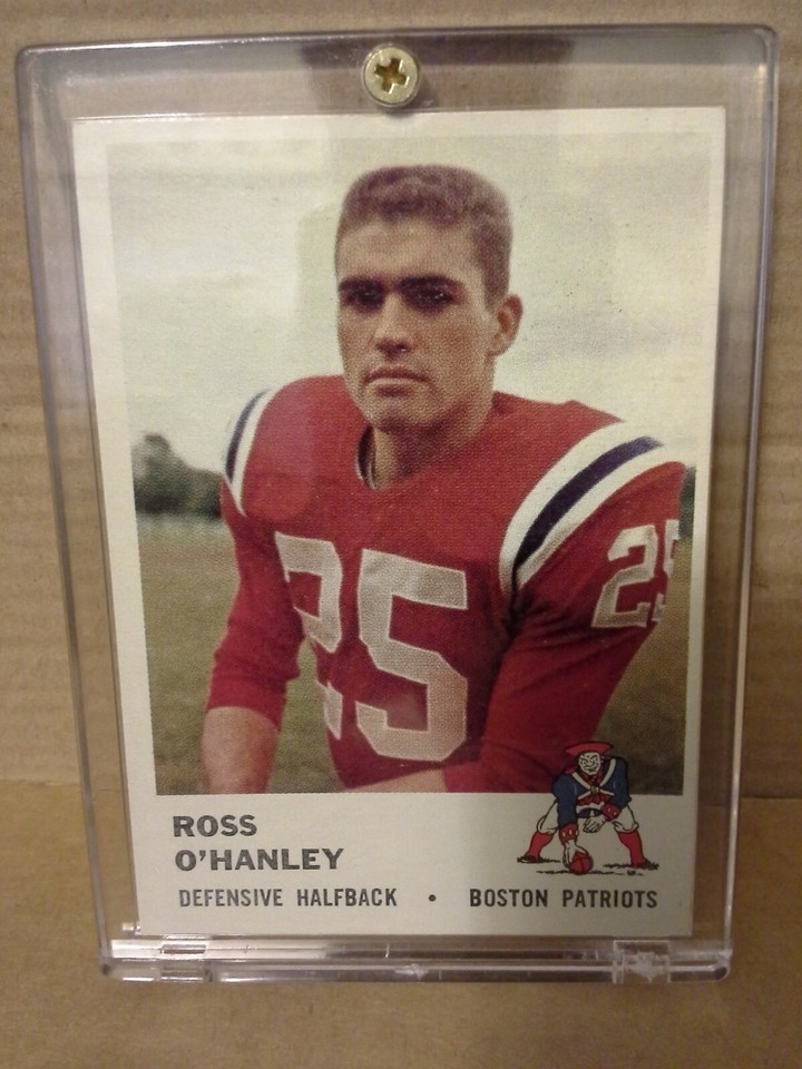 1961 Fleer Ross O'hanley #184 Boston Patriots Football Card.Very good ...
