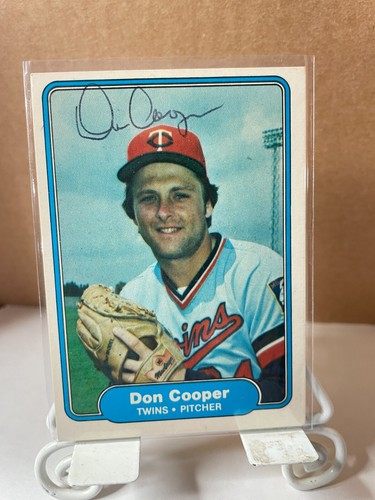 DON COOPER 1982 TOPPS AUTOGRAPHED SIGNED #550 TWINS | eBay