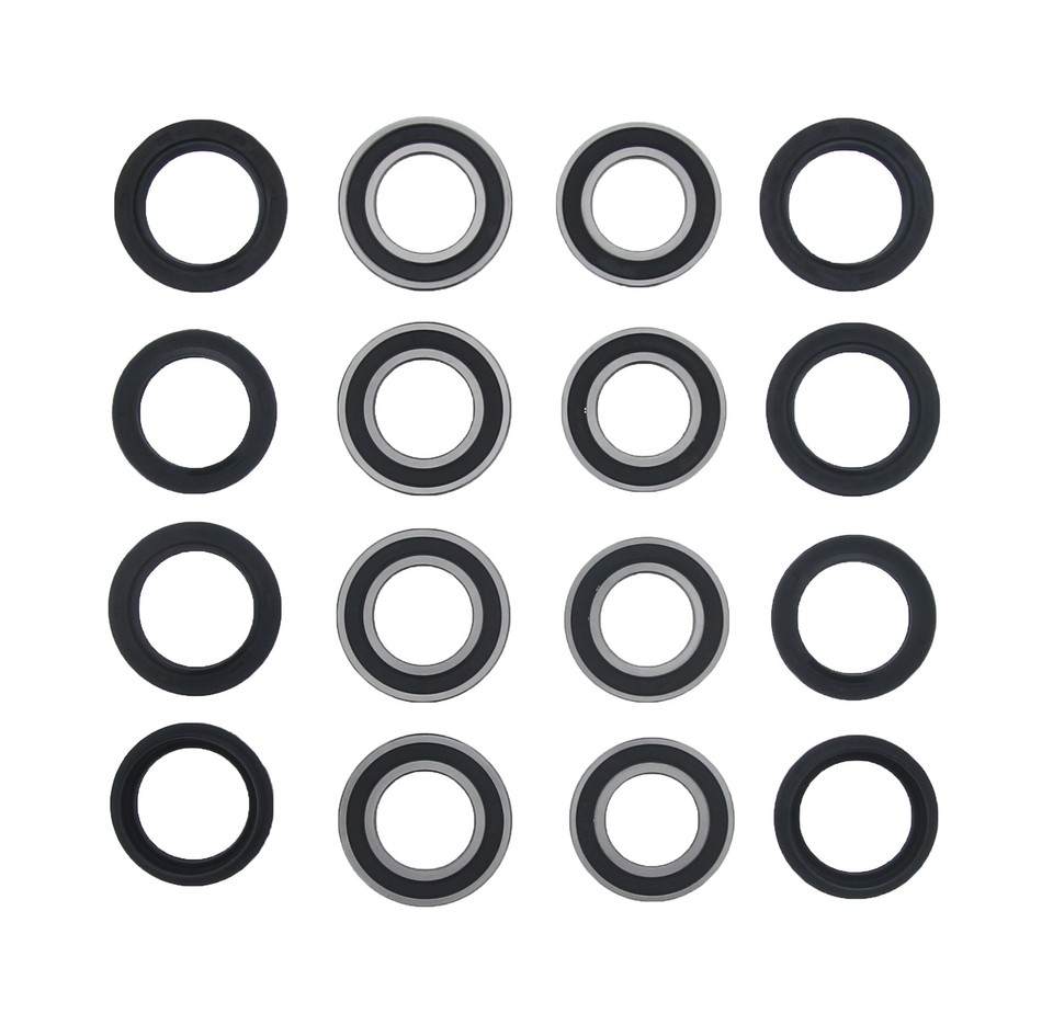 Front & Rear Wheel Bearings & Seals for 2001 2002 Suzuki LT-F300F 300 ...