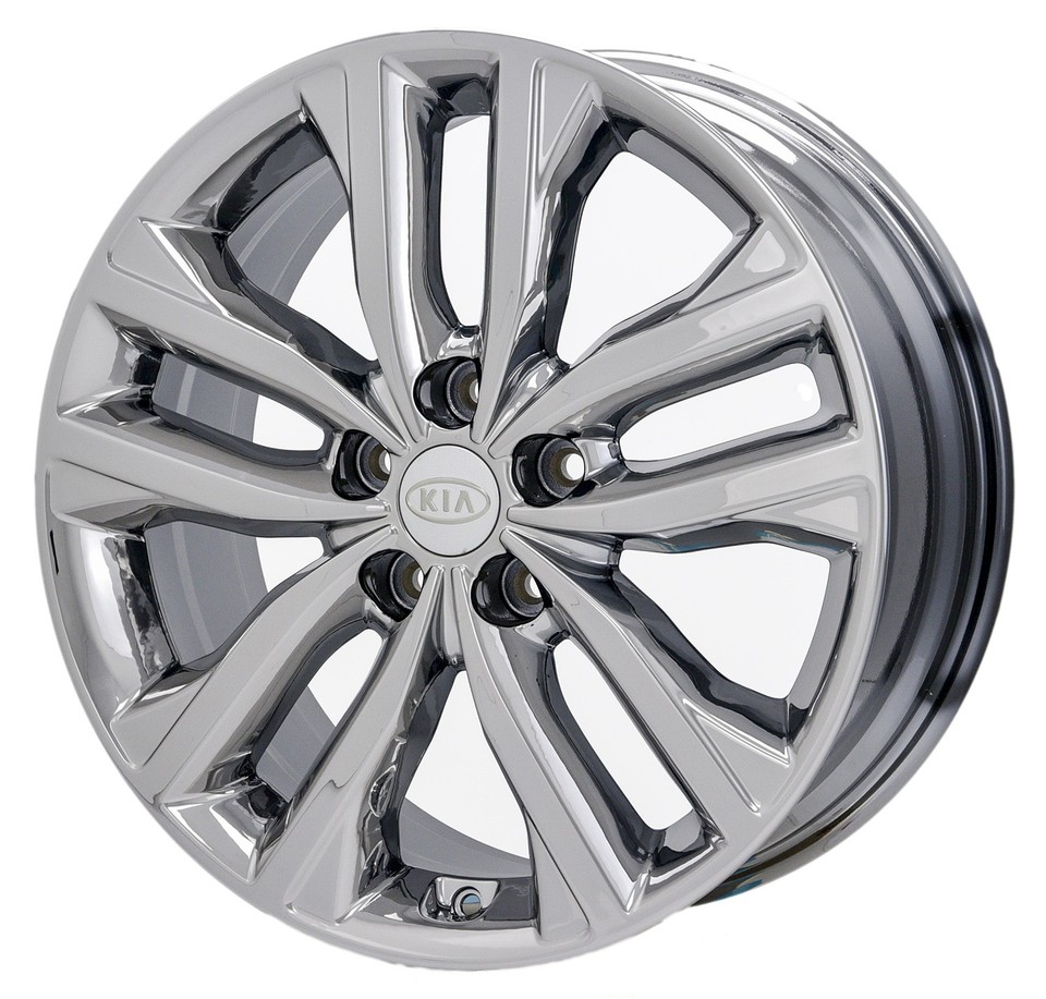 18" KIA OPTIMA PVD BRIGHT CHROME WHEELS-C RIMS FACTORY OEM 74707 ...