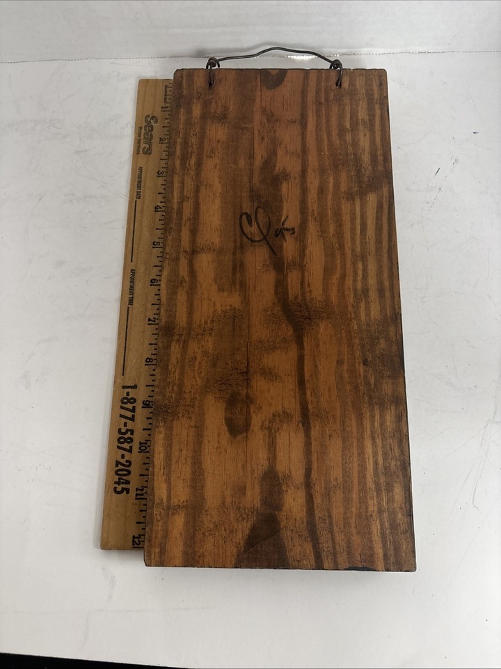 Handcrafted Handmade Snowman Wood Sign Snow Snow Snow 12" signed Rustic ...