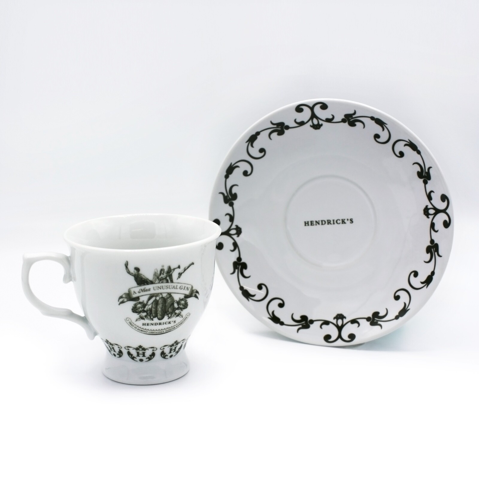 Hendrick's Gin Tea Cup And Saucer Set Brand New Boxed Collectable | eBay UK