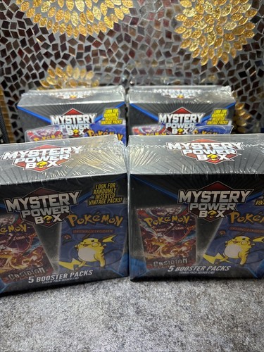 2X Pokemon Mystery Power Box Chase Pack Seeded 1:10 (5 Booster Packs ...