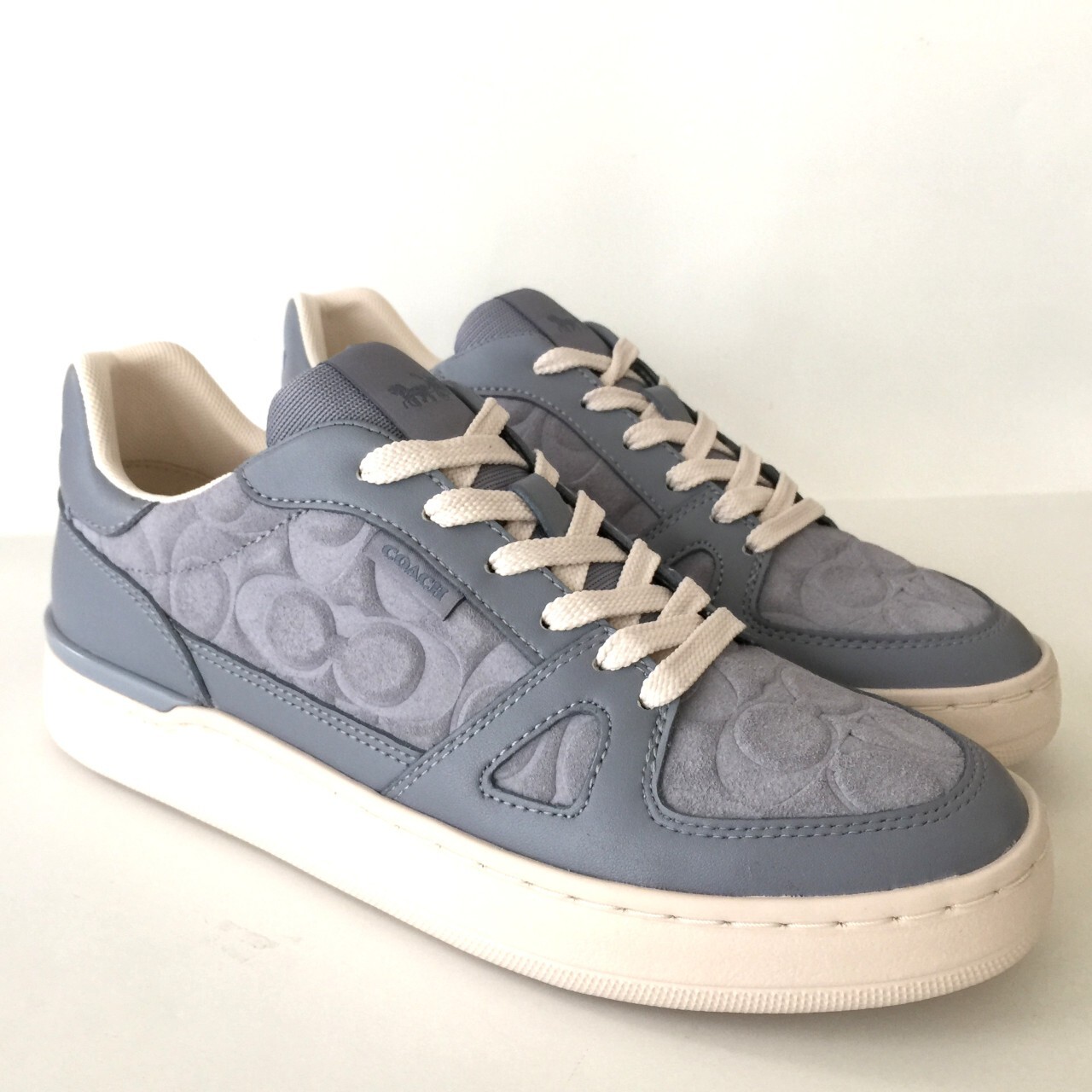 COACH Clip Low Top Sneaker In Signature Suede Leather Upper Womens US ...