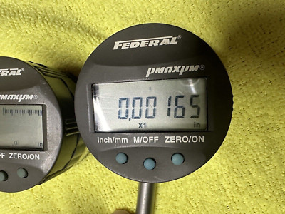 Pair Federal Digital Indicator Maxum (0.00005 inch Res) or (0.000mm Res ...