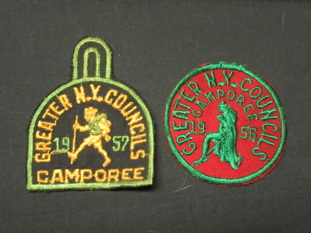 Greater New York Councils 1956 & 1957 Camporee Patches c19 | eBay