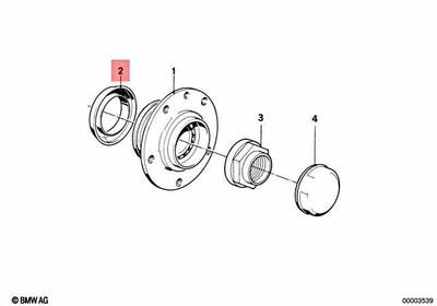 Genuine BMW Z1 E30 316 316i 318i 318is 320i Wheel Bearing Dust Cap ...