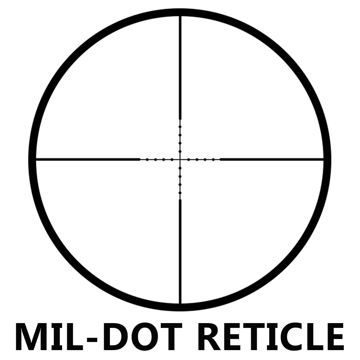 3-9X40 Compact Rifle Scope Crosshair Mil-Dot Truplex Reticle With Scope ...