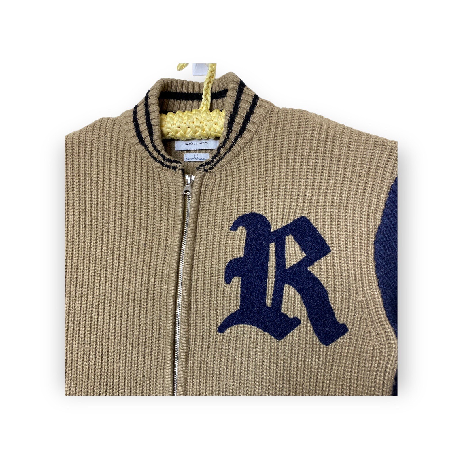 Urban Outfitters Mens Collegiate Cardigan Cowichan Style Knit Sweater ...