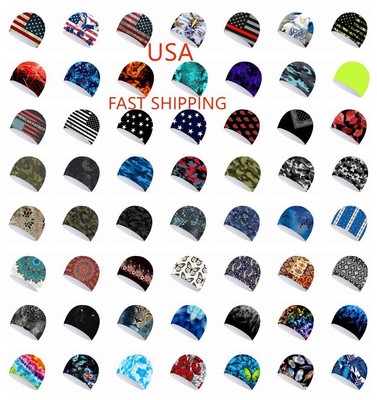 Moisture Sweat Wicking Cooling Bald Dome Skull Cap Helmet Liner Sport ...