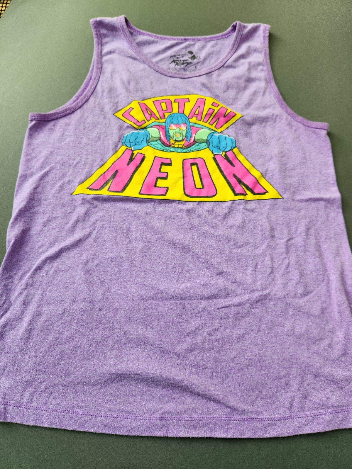 Riff Raff Captain Neon Tank Top Purple Size L T-Shirt | eBay