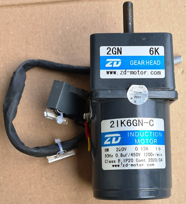 ZD 6W Induction AC Motor/Gear Induction Motor 2IK6GN-C with Gear Head ...